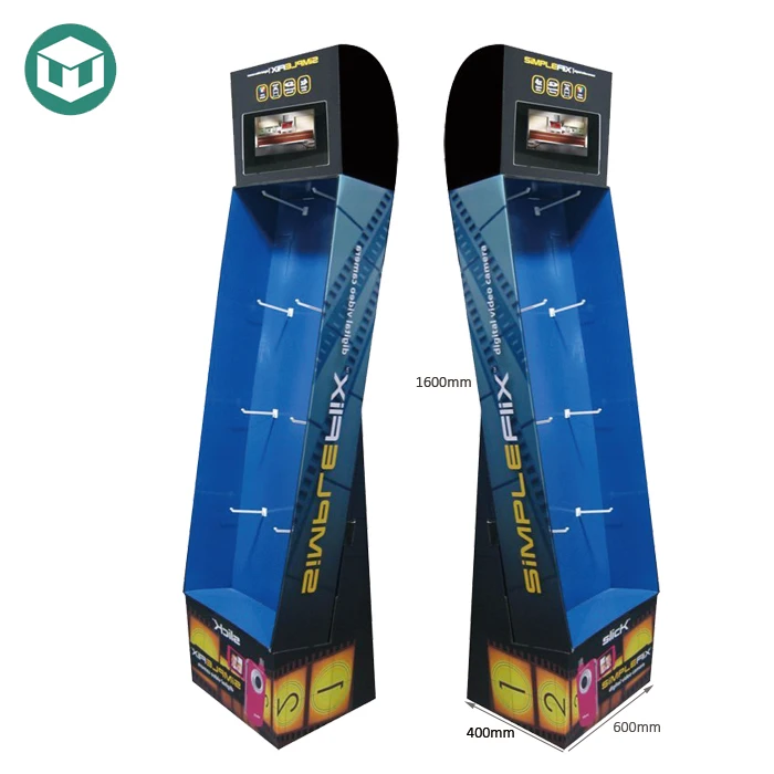 Fsdu Cardboard Lcd Display,Corrugated Pop Displays With Monitors Tv ...