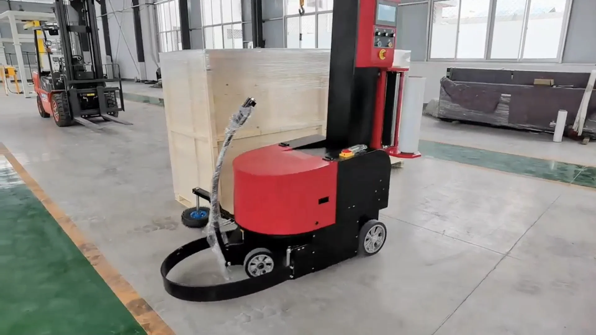 Robowrapper Self Propelled Mobile Robotic Pallet Stretch Wrap Robot ...