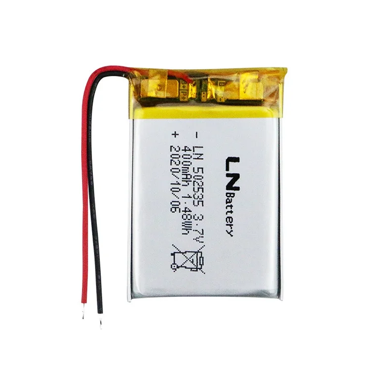 Iec62133 Certified Rechargeable Polymer Li Ion Cell Flat Battery 502535 ...