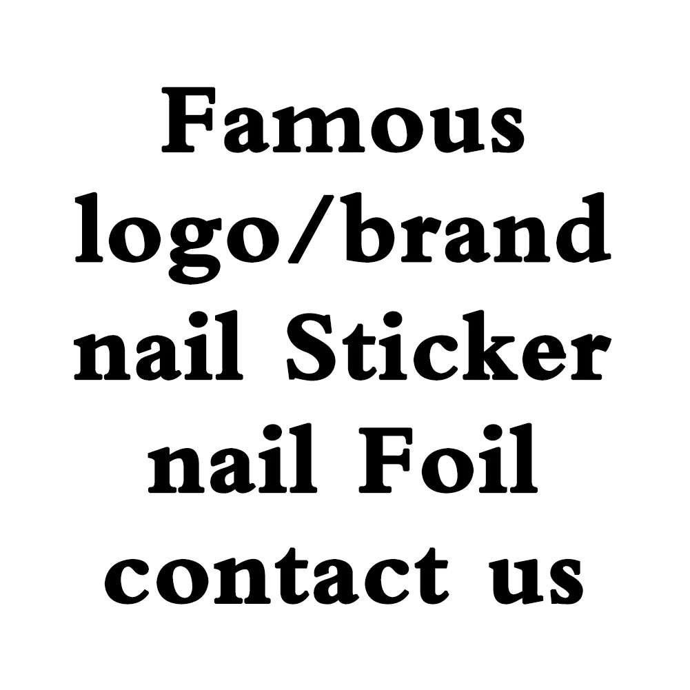 Designer Logo Stickers - Elevate Your Nail Art Creations