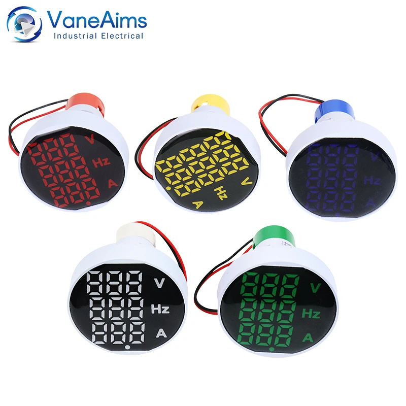 Vaneaims Voltmeter Ac24-500v 0-100a Dual Display Current Voltmeter ...