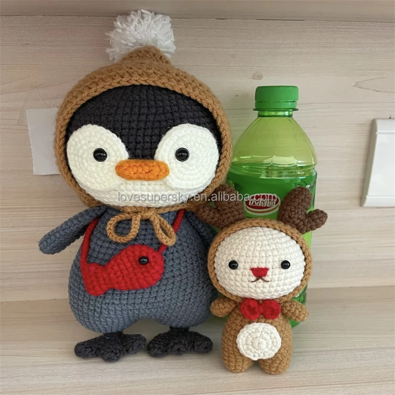 Hot Sale Custom Amigurumi Crocheted Animals Crochet Penguin - Buy ...