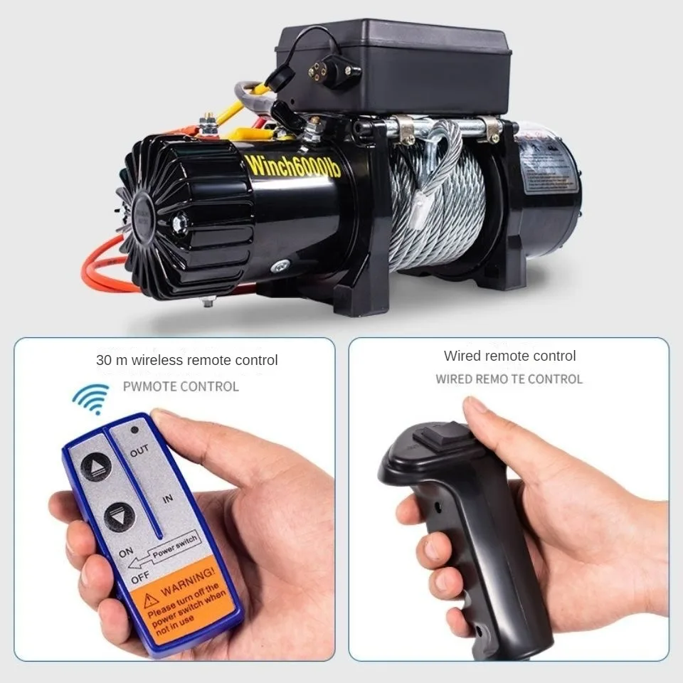 Winch 12V 13500lbs Car Capstan Winches 2000-20000lb Electric Remote ...