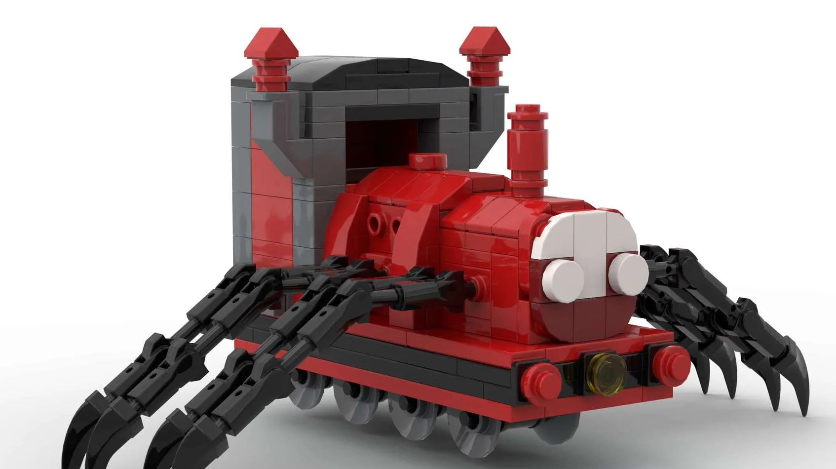 Horror Game Spider Train Building Blocks Toy Charles Train Moc Hand ...