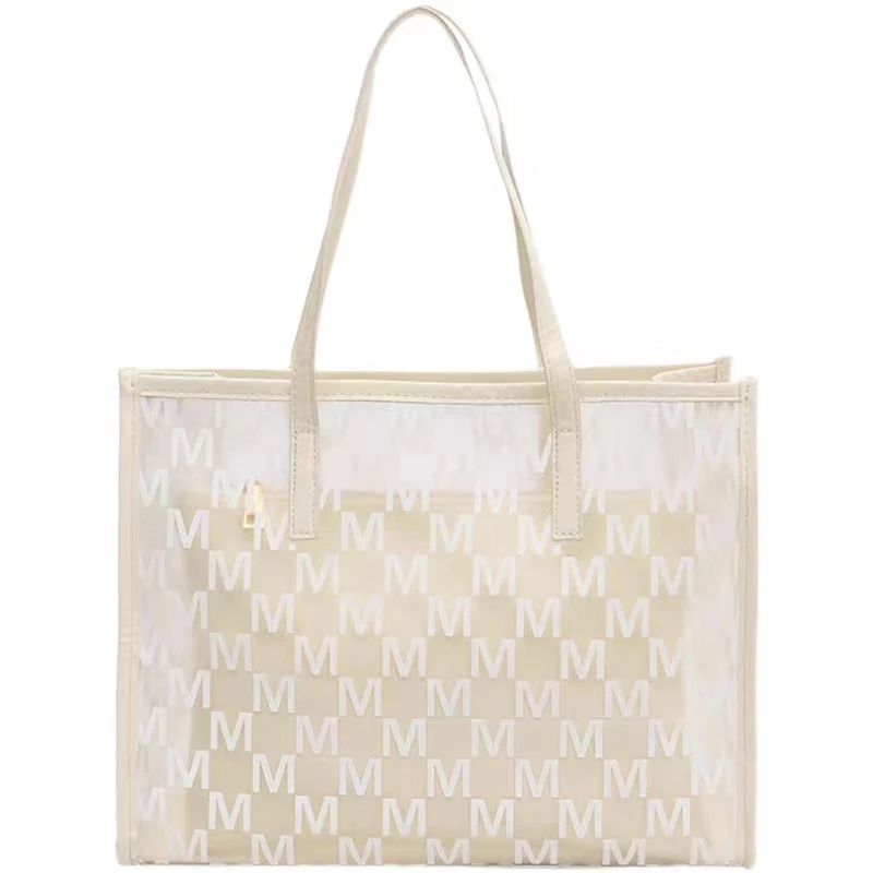 Custom Printed logo Transparent PVC Tote Bag Multicolor INS Style ...