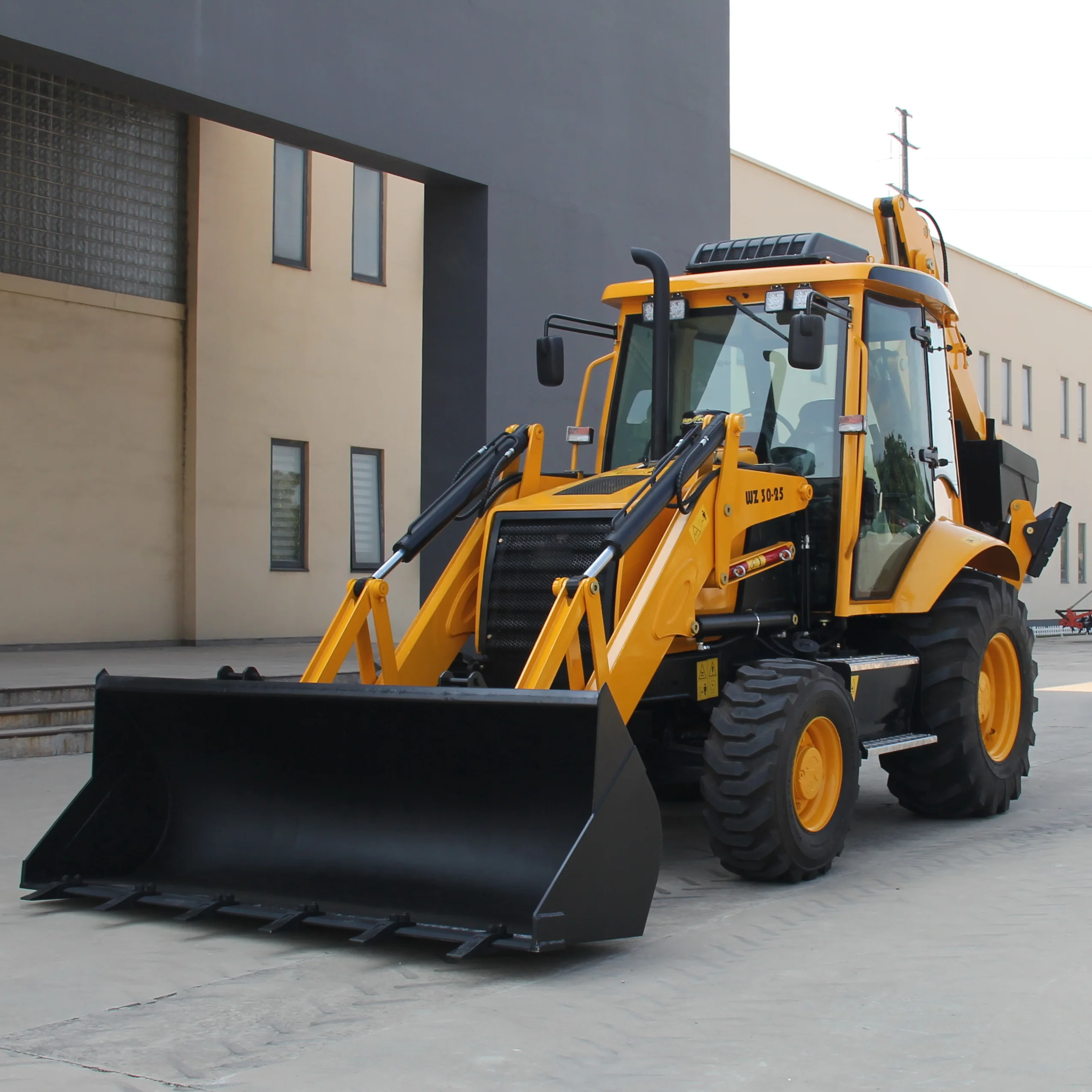 4wd Loader Backhoe Wz30-25 China Best Backhoe Loader Powerful Function ...