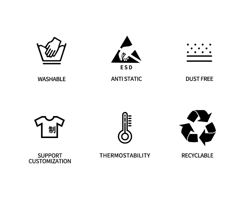 Cleanroom Esd Antistatic Suit Cleaning Electronic Industry Uniforms Polyester Clothing Esd Clean ...