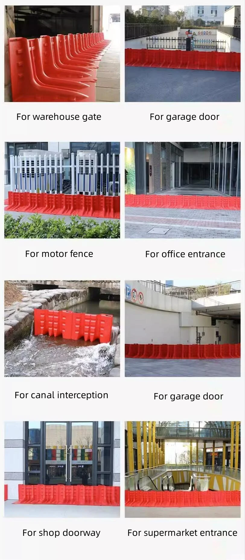 Flood Baffle Boxwall Flood Barrier Garage Door Flood Prevention Barrier ...