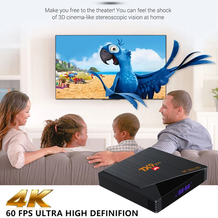 A TX9 Pro Game Box Smart TV Box Android 10.0 64GB 10000 Game 4K HD ...