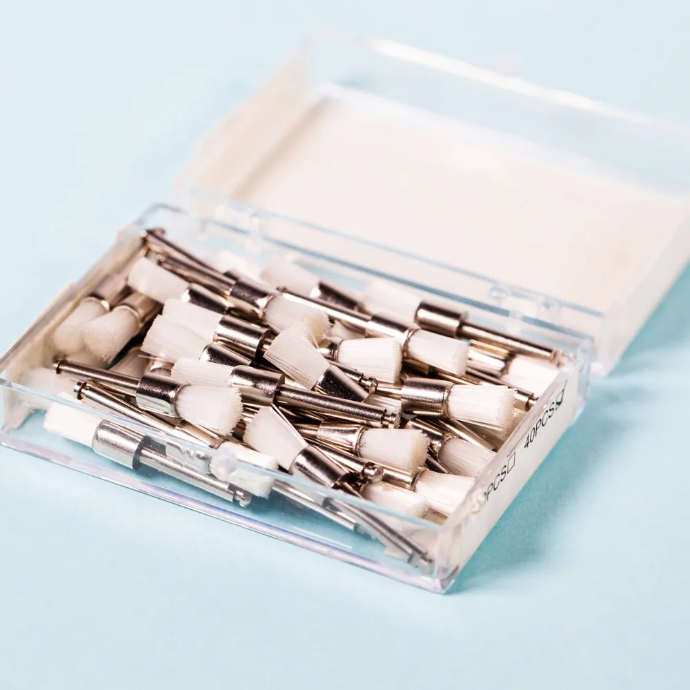 Dental Disposable Bristle Nylon Latch Screw Type Teeth Polishing Prophy ...