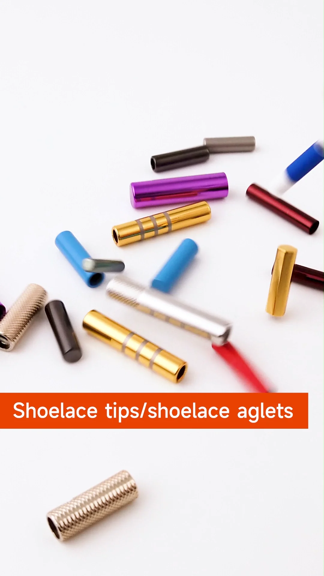 Custom Shape Metal Aglet Drawstring Aglets Hoodie Metal Tips Gold Metal ...