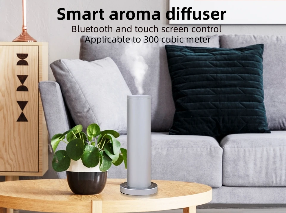 Bluetooth APP Touch Smart Electric Fragrance Waterless Oil Aroma Home ...