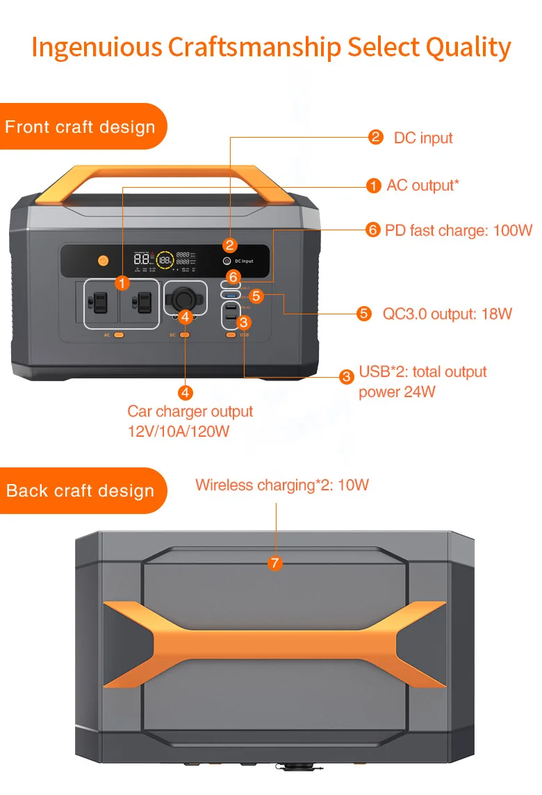 Lifepo4 Portable Rechargeable Outdoor Power Supply 230v 1200 Watt ...