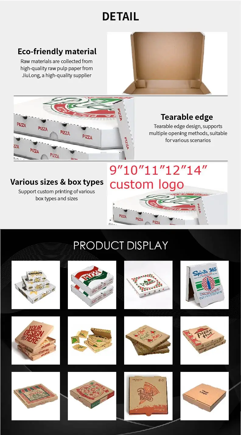 Pizza Shipping Box Packaging Carton Cheap Price Biodegradable 10 12 13 ...