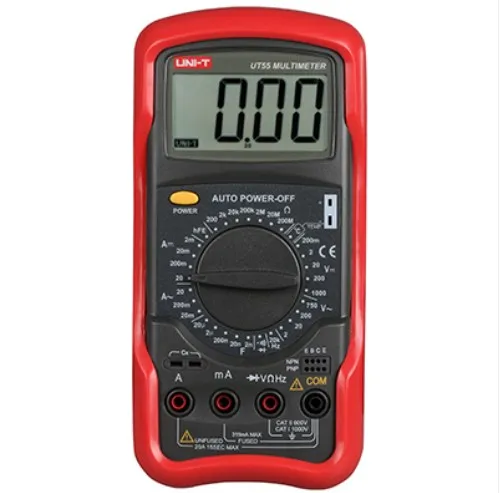 UNI-T UT55 Universal Digital Multimeter UNI T 1000V AC DC DMM Electric Transistor Capacitor ...
