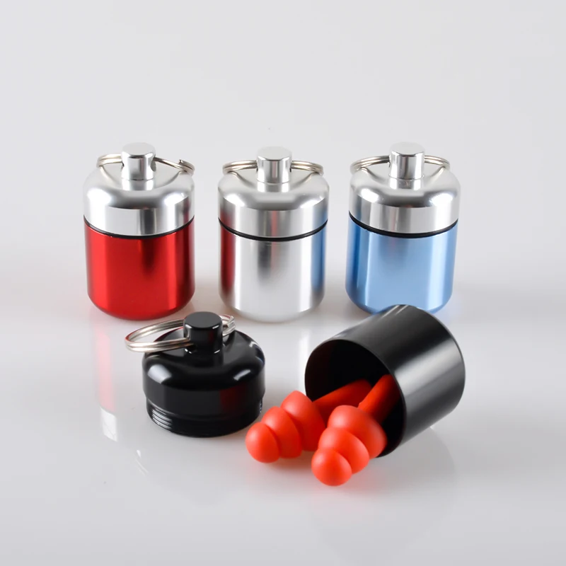 Hanging Micro Pill Storage Capsule Container Earplug Holder Keychain ...