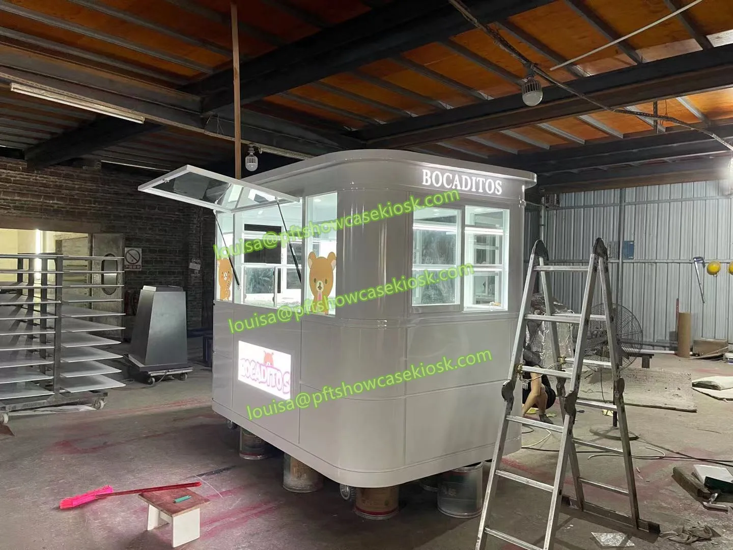 Customizable Outdoor Bubble Tea Kiosk & Boba Juice Cart - Oem/odm