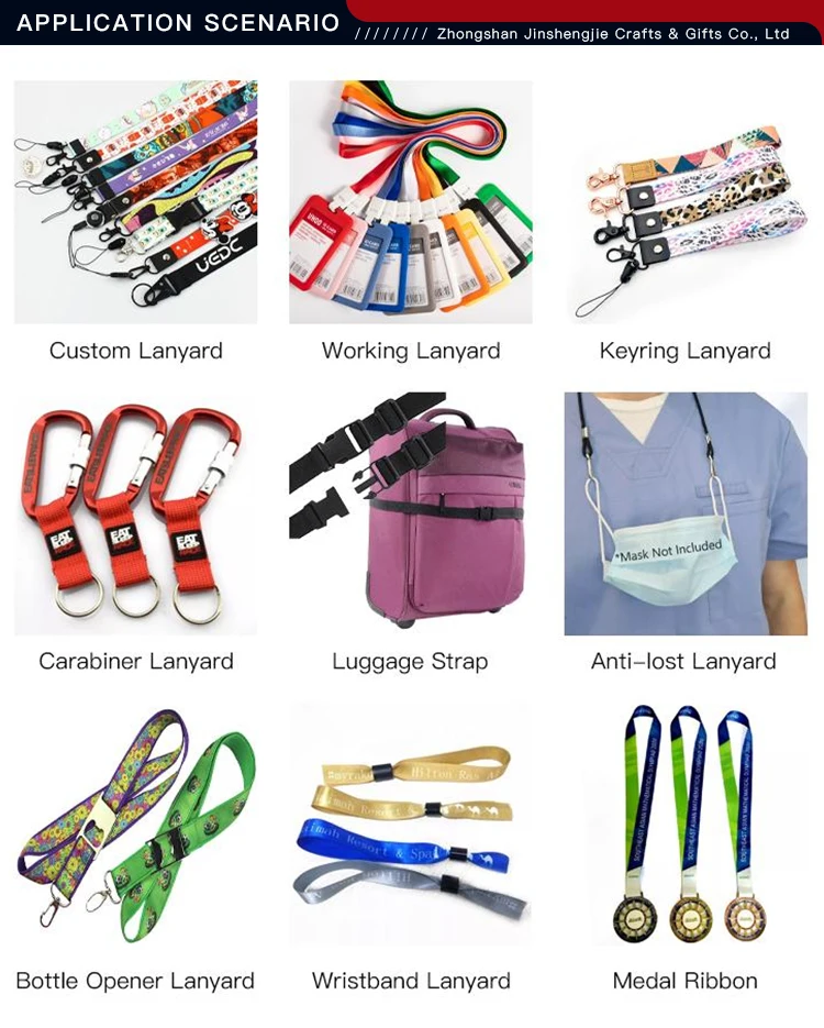 Promotion Nylon Ribbon Sublimation Printing Lanyards Key Chain ...