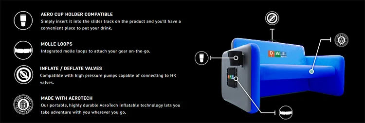 Wholesale New Design Drop Stitch Lounge Suite Inflatable Chair For ...