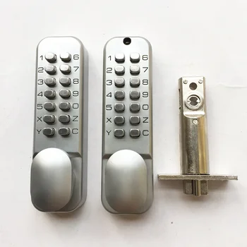 Vertical Two Coded Plates Mechanical Keyless Digital Pin Code Door Lock ...