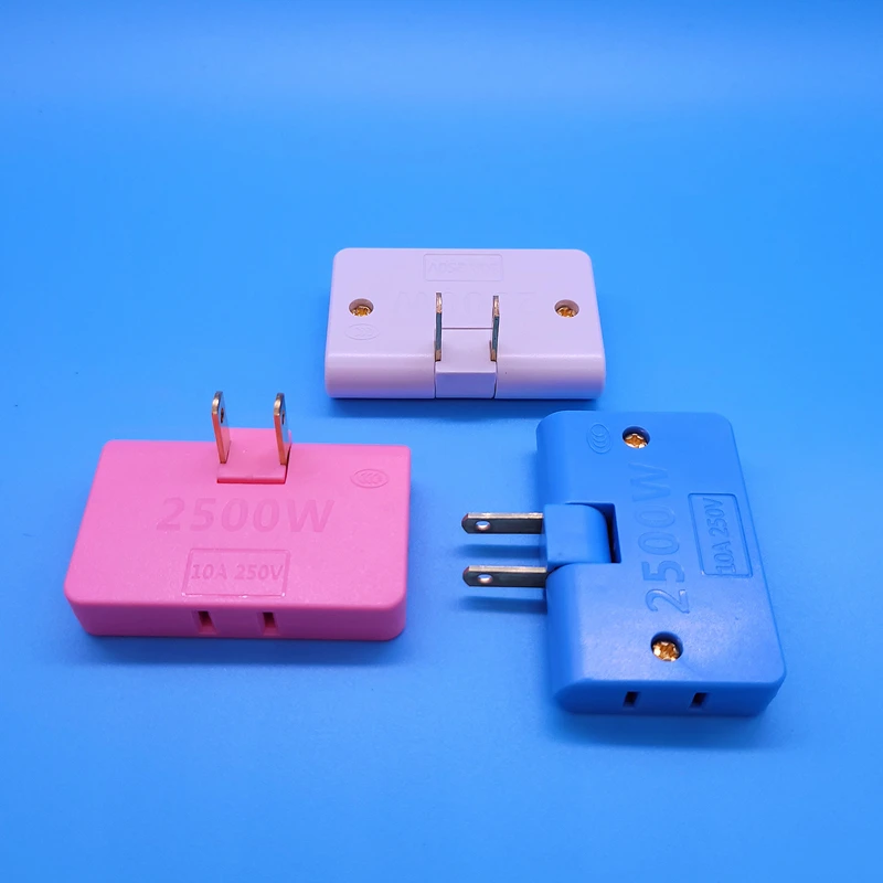 Ultrathin 3 Way Swivel Wall Outlet Extender Plug - 3 AC Outlets, OEM