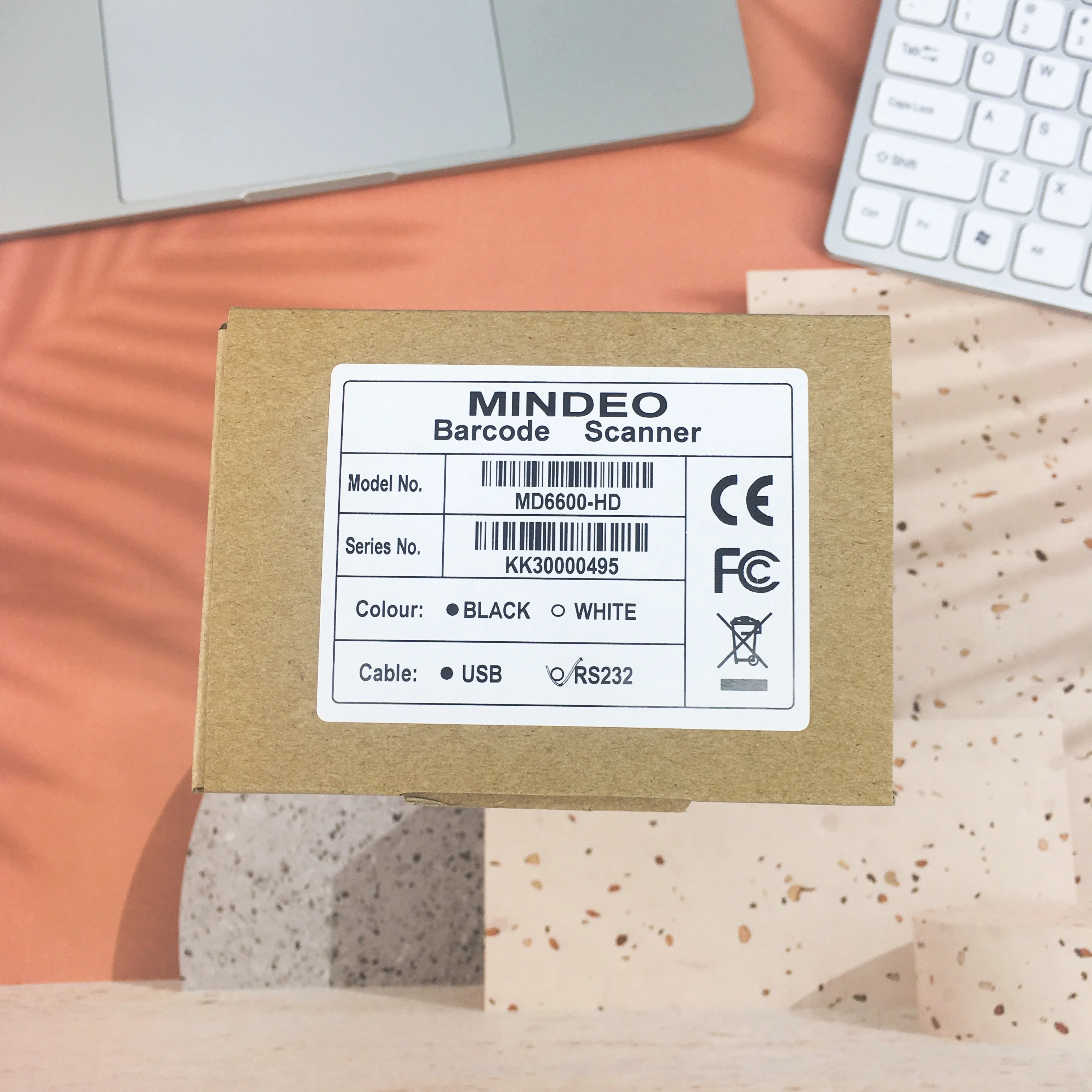 Mindeo Md6600-hd 1d/2d Wired Handheld Image Scanner Qr Code Scanner ...