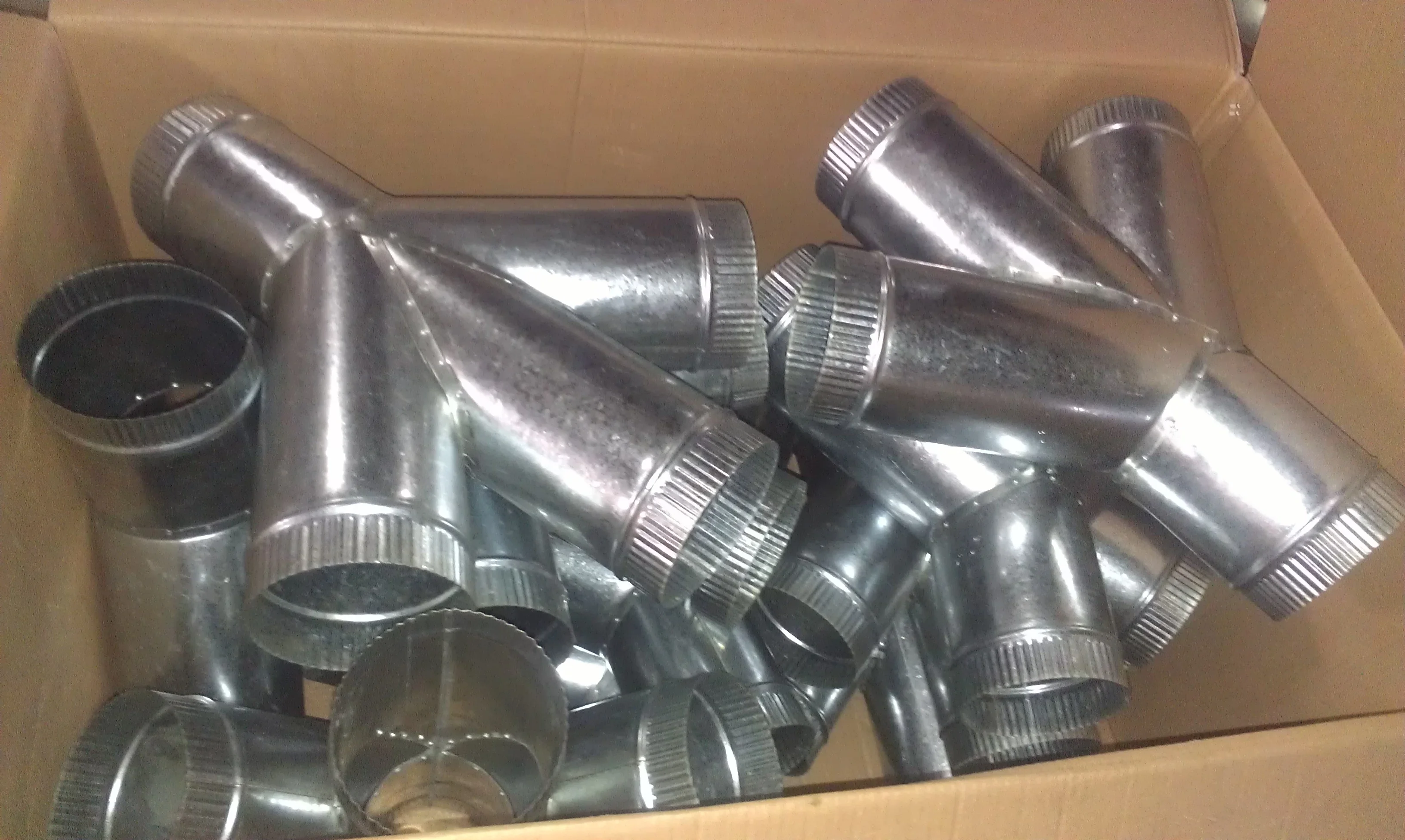 Galvanized Duct Y Piece/ Y Branch For Hvac Ductwork - Buy Y Piece,Duct ...