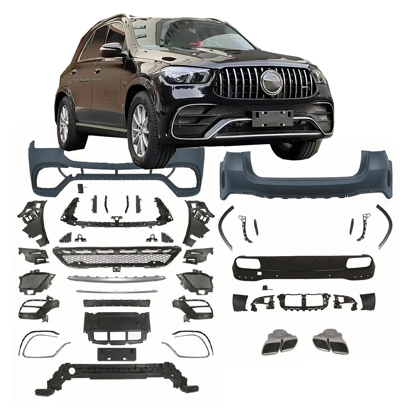Front Bumper Bodykit For Mercedes-benz Gle W167 350 450 2020-in V167 ...
