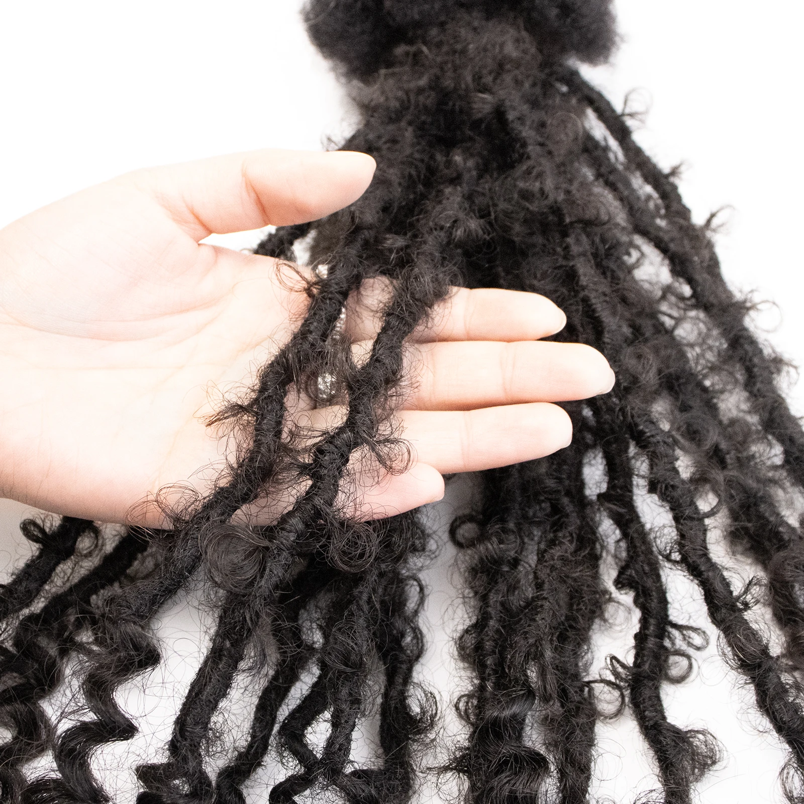 Jiffy Hair Butterfly Locs Dreadlocks 100% Human Hair Extensions Full ...