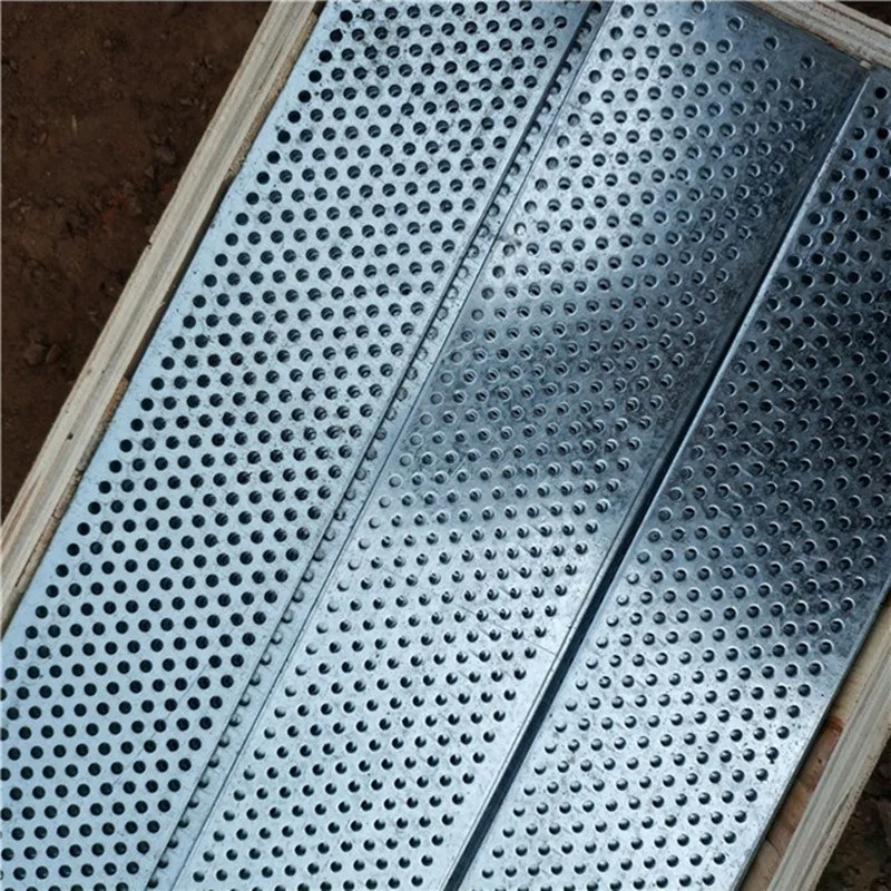 Perforated Sheet Metal Grid Steel Staggered Perforated Metal Sheet Oval ...