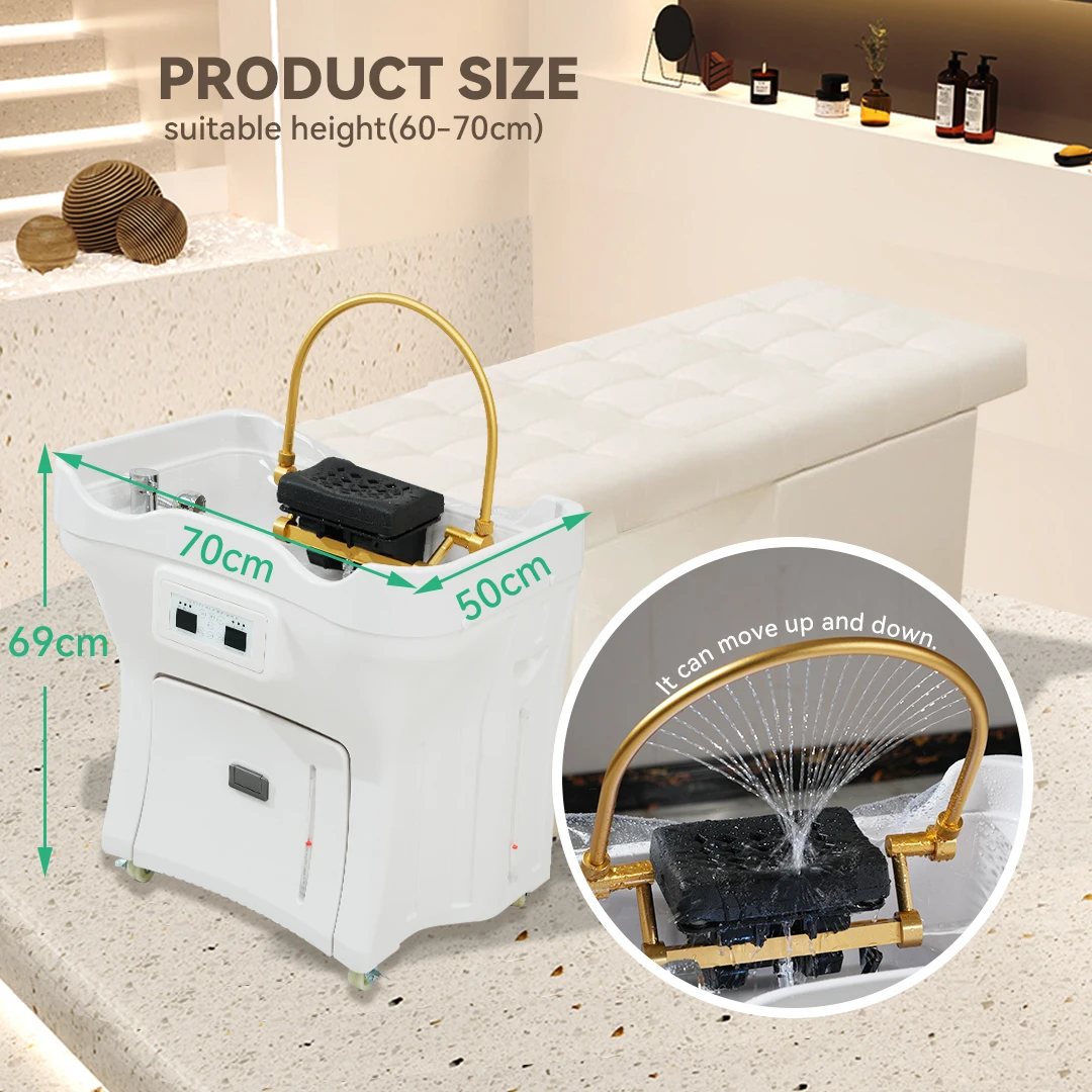 Modern Portable Hair Wash Basin with Durable Plastic Water Storage Tank ...