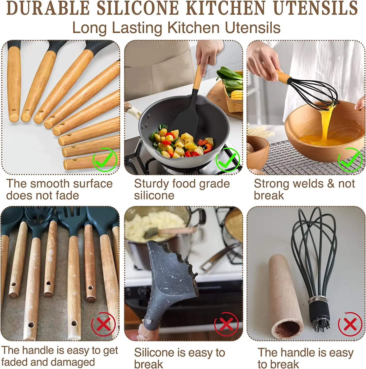 Eco-friendly Kitchen Utensil Set - Durable & Sustainable