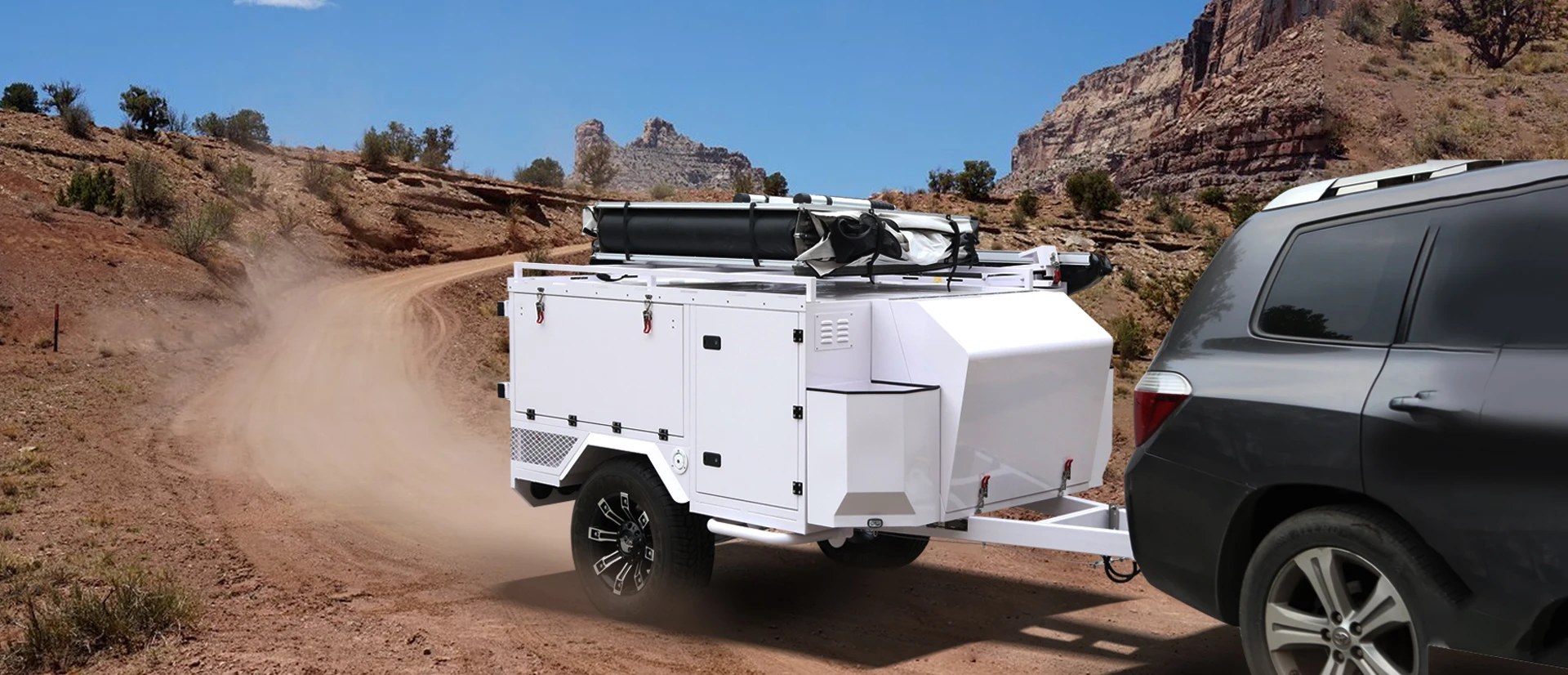 Best Small 4x4 Camper Trailer with Camping Tent - 200L Water Capacity