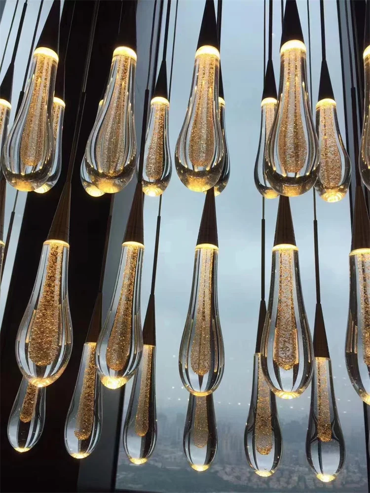Hand Made Blown Glass Drop Water Shape for hang Lighting| Alibaba.com