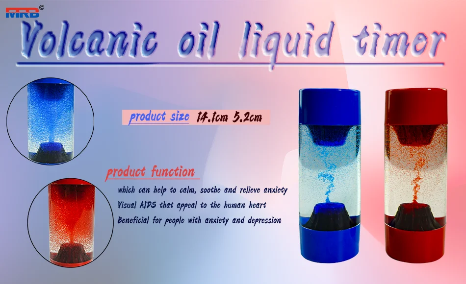 Sensory Science Toy Volcano Eruption Liquid Timer AntiGravity Liquid ...