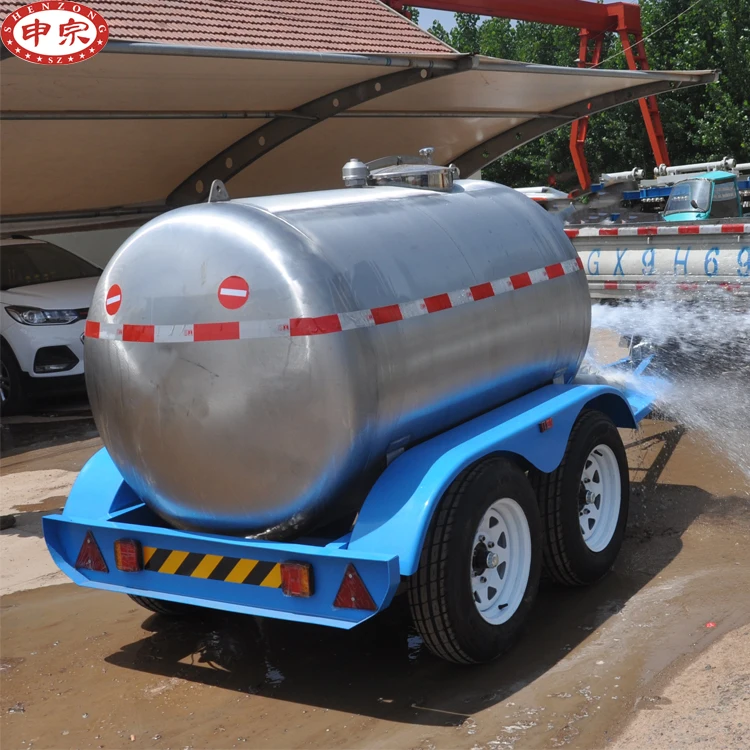 2 Ton Water Tank Trailer for Tractors - Durable & Efficient