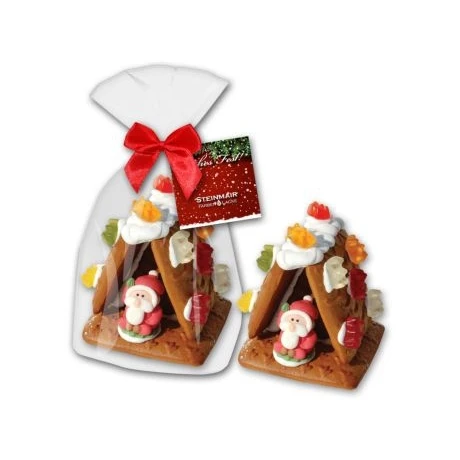 Midi Gingerbread House Shaped Christmas Holiday Fruit Gummy for Festive ...