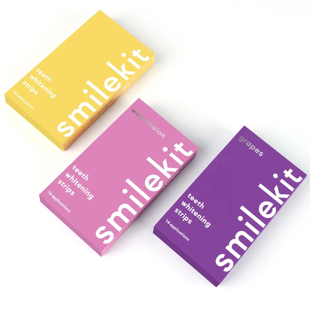 Smilekit Fruit Flavor Teeth Whitening Strips - Non Peroxide