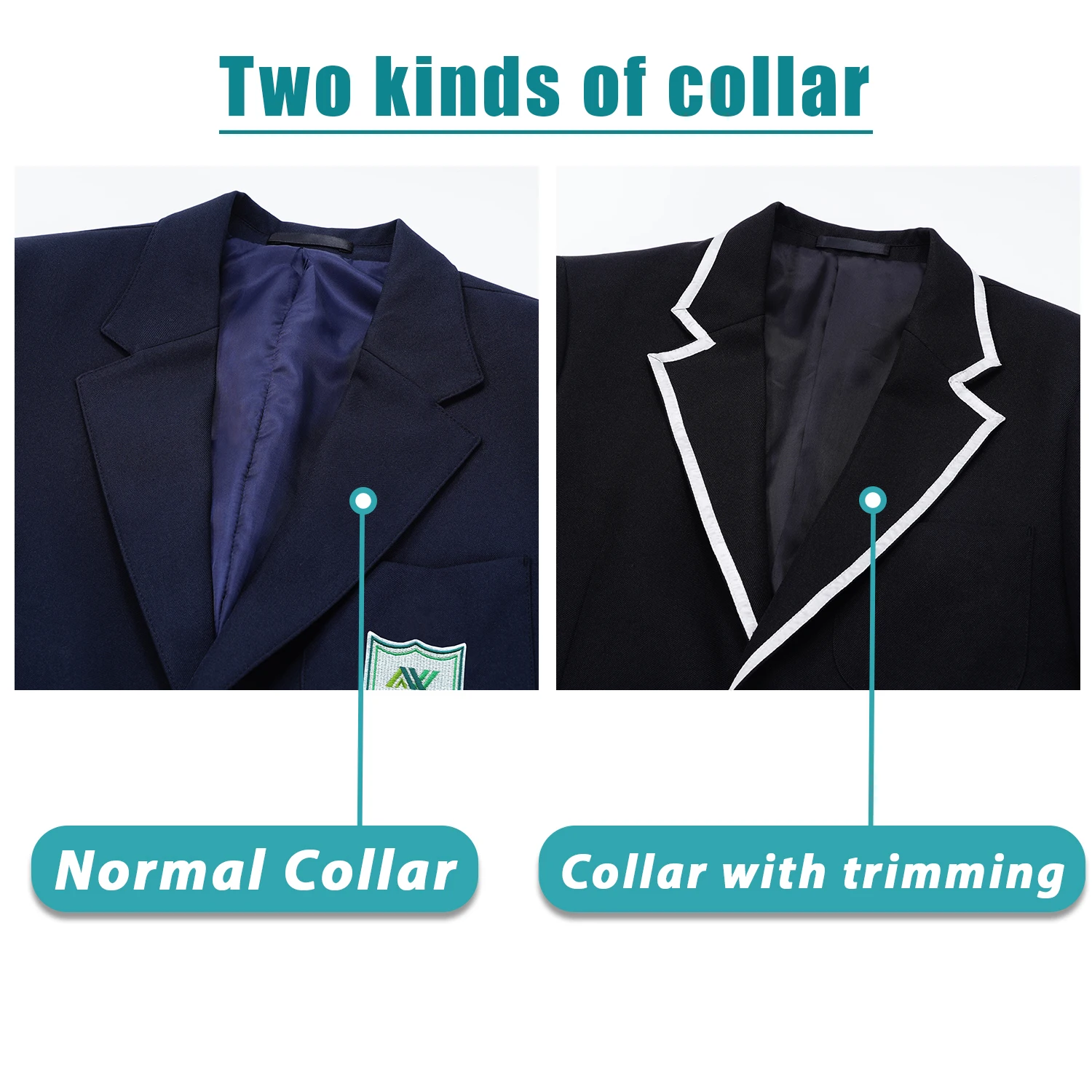School Uniforms Navy Blue School Suit Blazers Girls Classic