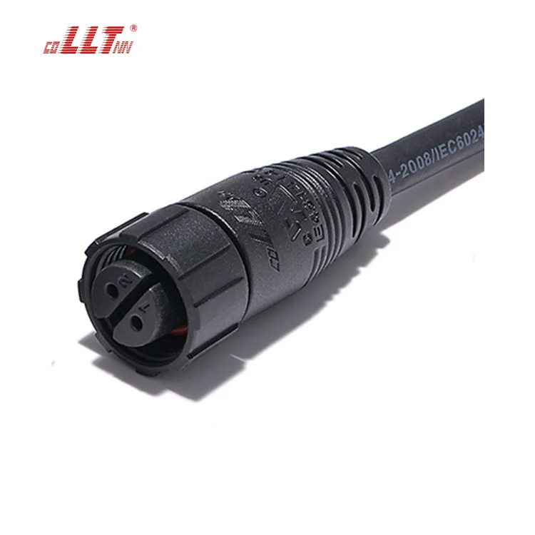 Llt M16 250v 15a 2 Pin Thread Waterproof Cable Connectors Waterproof ...