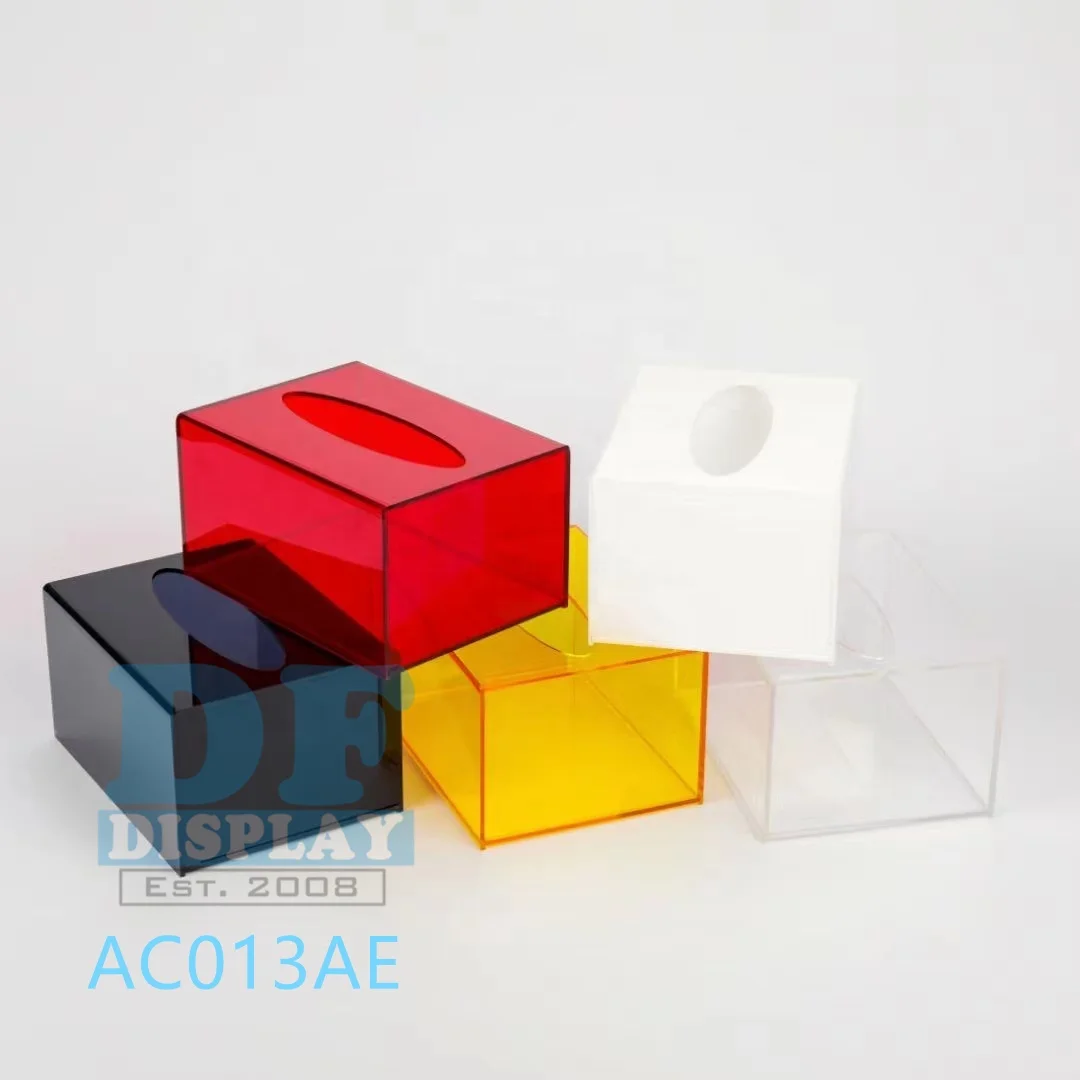 Luxury Crystal Plastic Square Desktop Facial Tissue Box Paper Organizer ...