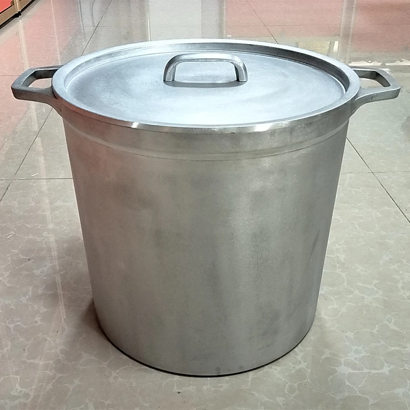 Aluminum Stock Pot With Lids And Heat-resistant Handles| Heavy-duty As ...
