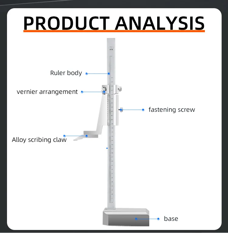 Stainless Steel Precision Height Vernier Calipers Height Calipers ...