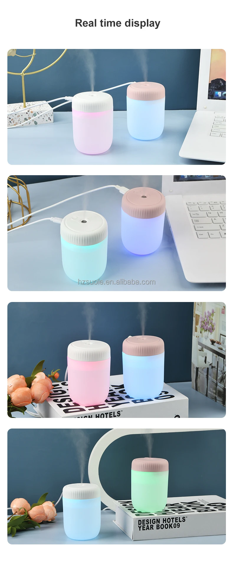 Soler X37 Usb Humidifiers Mist Maker With Colorful Night Light Mini ...
