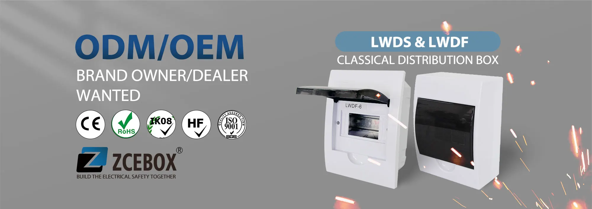 Zcebox Plastic Electrical Distribution Box Series Waterproof ...