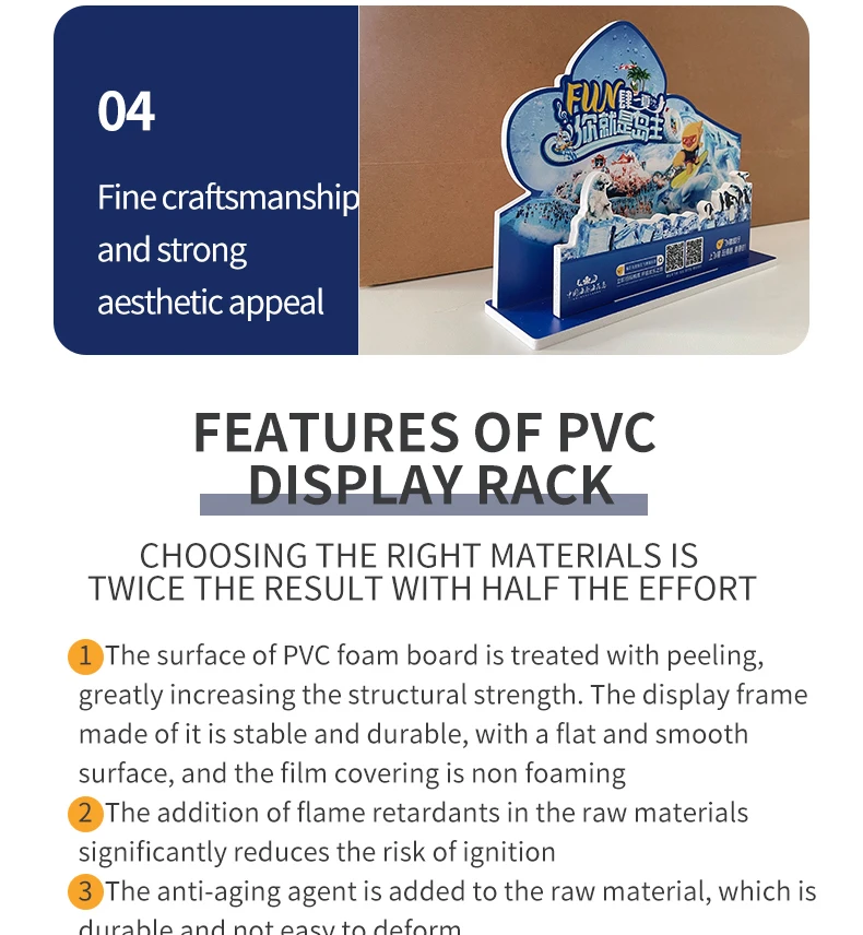 Customizable Pvc Foam Board Display Stand Pvc Foam Display Rack Floor ...