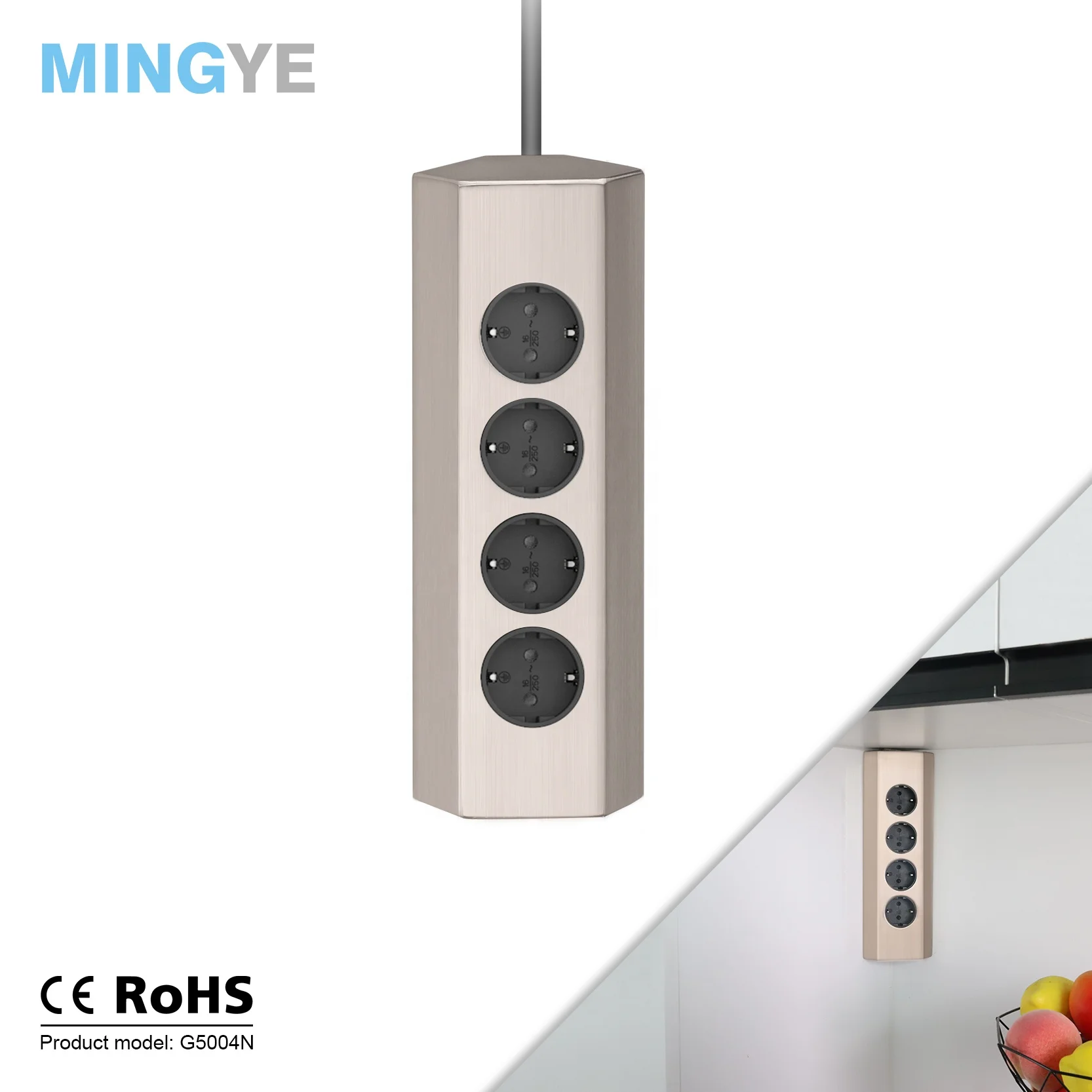 Corner socket with German outlets and stainless steel finish| Alibaba.com