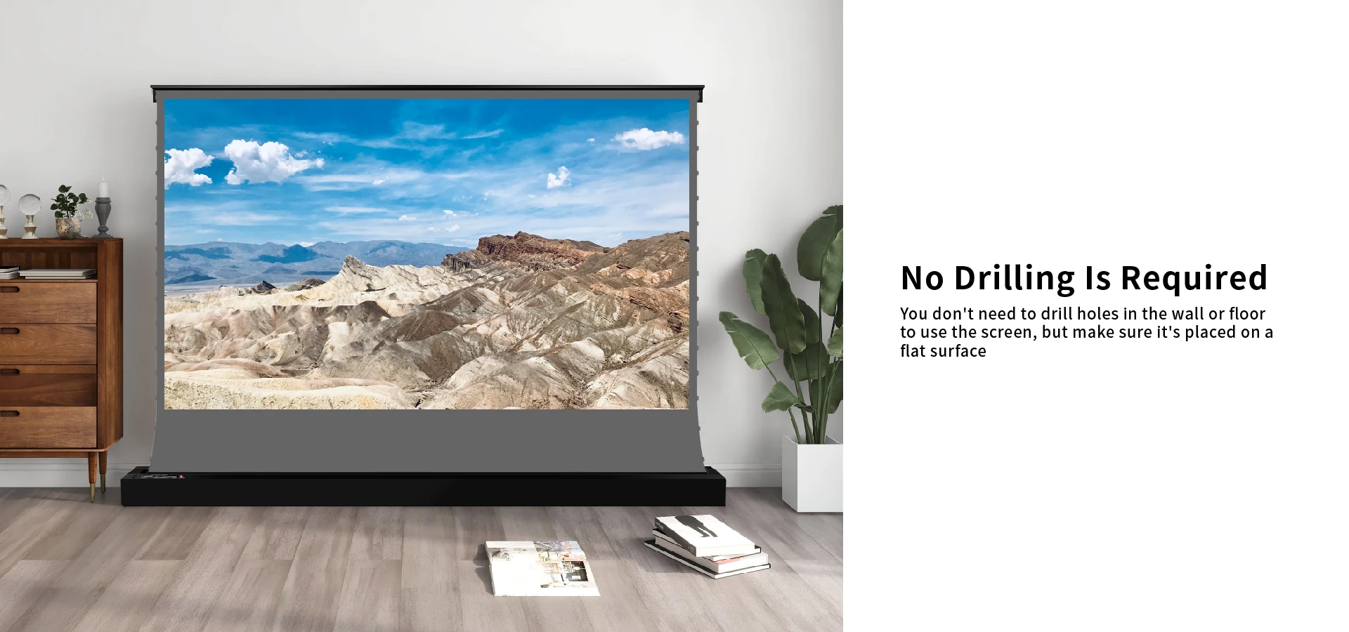 Vividstorm 92inch S Floor Projector Screen With Cinegrey 3d Alr Screen ...