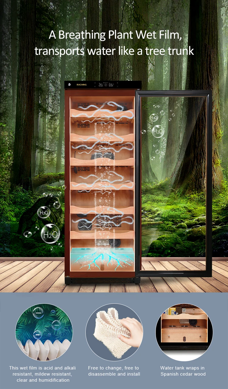 Raching MA50 Cigar Humidor - Electronic Control, Stable Humidity, Up to ...