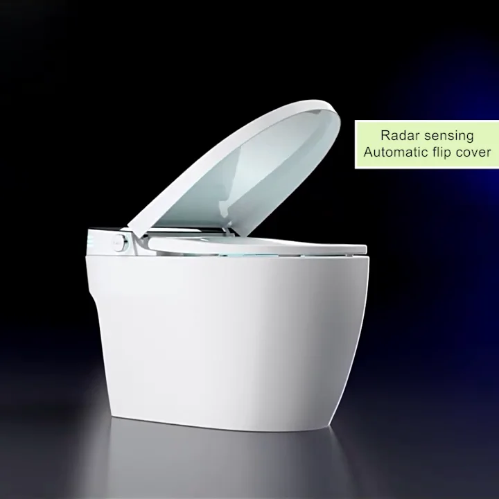 Fashion Auto Sensor Flush Open Electric Bathroom One Piece Intelligent ...